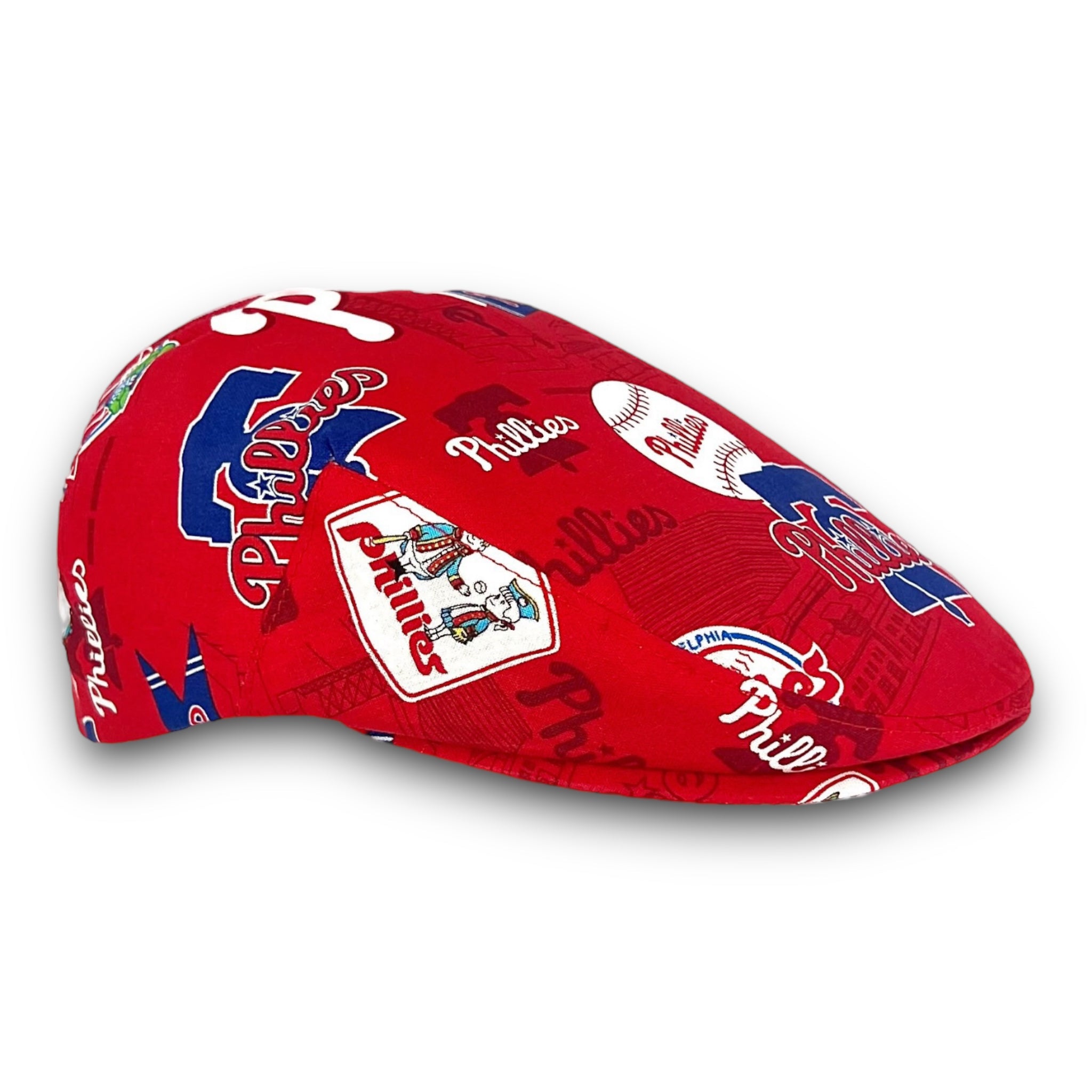 Custom Made Jeff Cap Handmade in Philadelphia Phillies Print Fabric ...