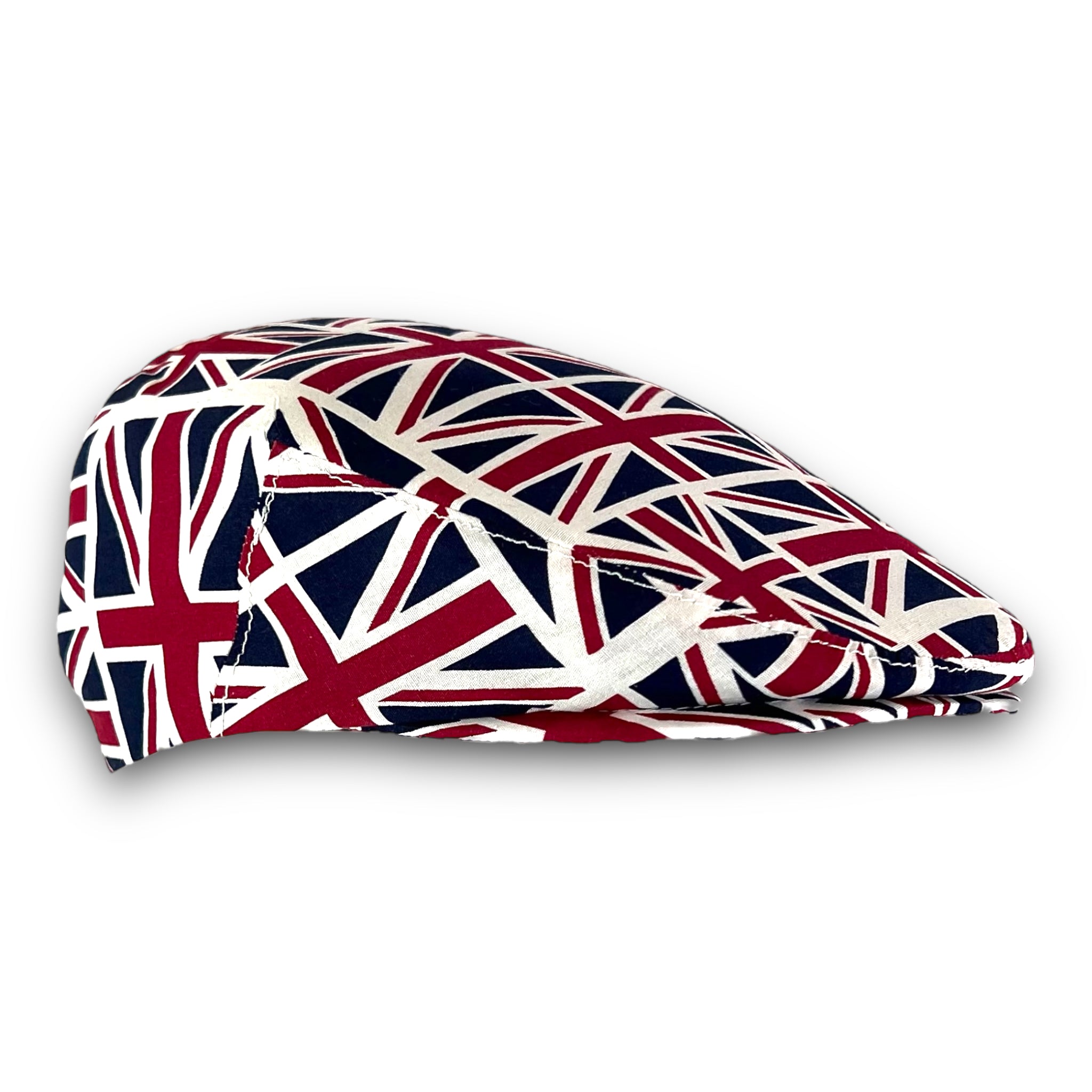 Custom Handmade UK Union Jack Flag Inspired Patchwork Print Cotton Jef ...